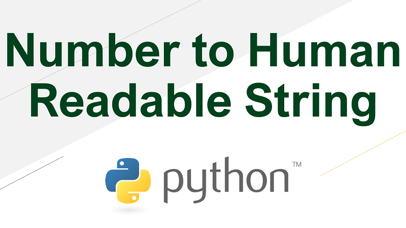 Convert Number To Human Readable Text In Python